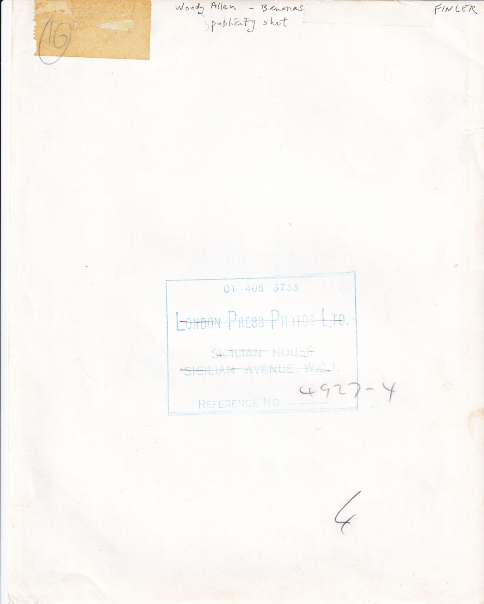 Bananas (Original photograph from the 1971 film) by Woody Allen ...