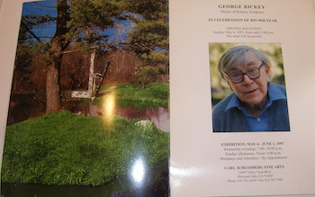 George Rickey, Master of Kinetic Sculpture. In Celebration of his 90th ...