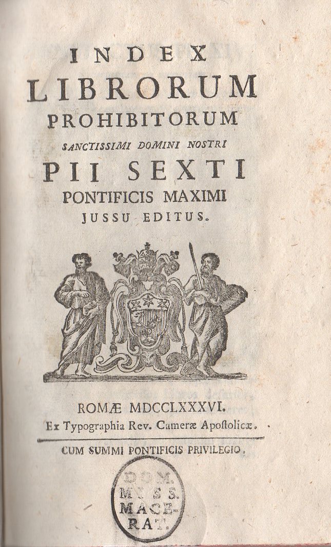 index librorum prohibitorum - ZVAB