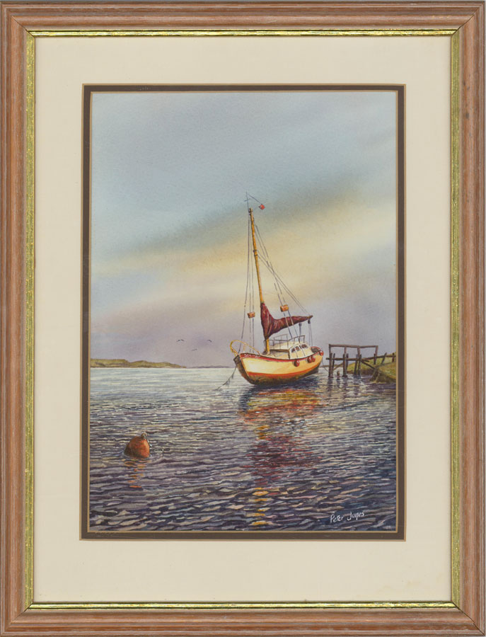 Peter Jones - Signed & Framed Contemporary Watercolour, Morning Light ...