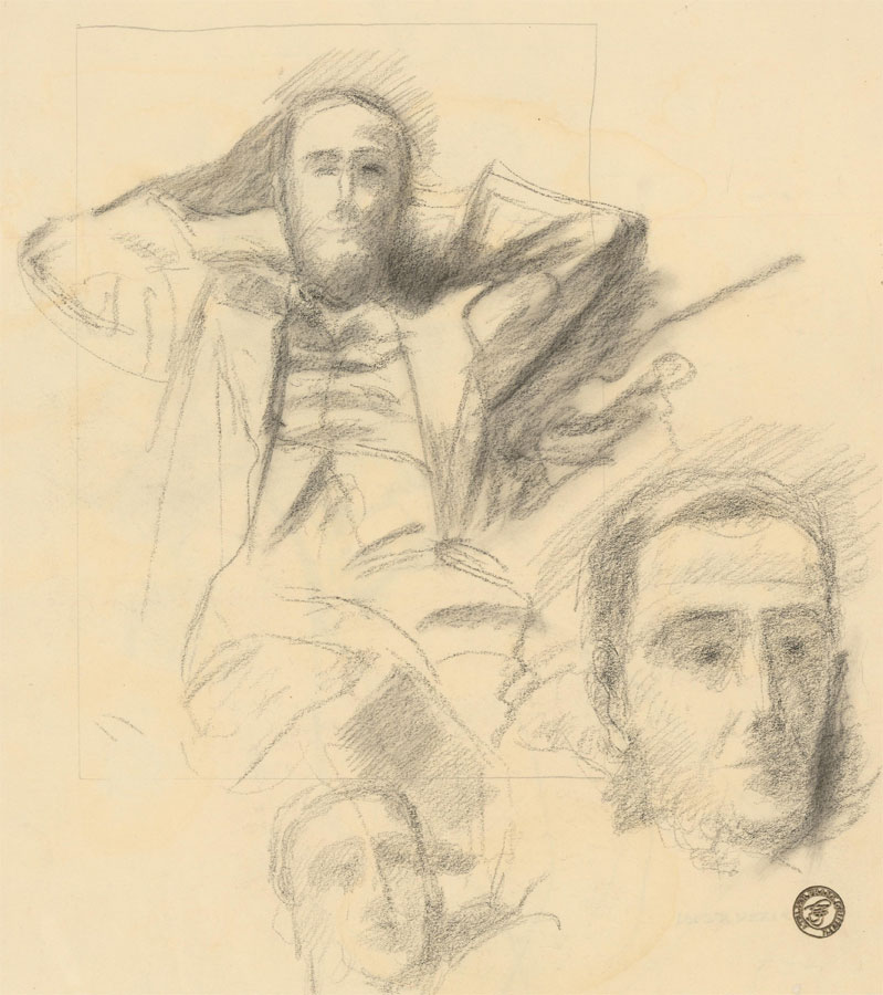 Frank Griffith (1889-1979) - Early 20th Century Charcoal Drawing ...