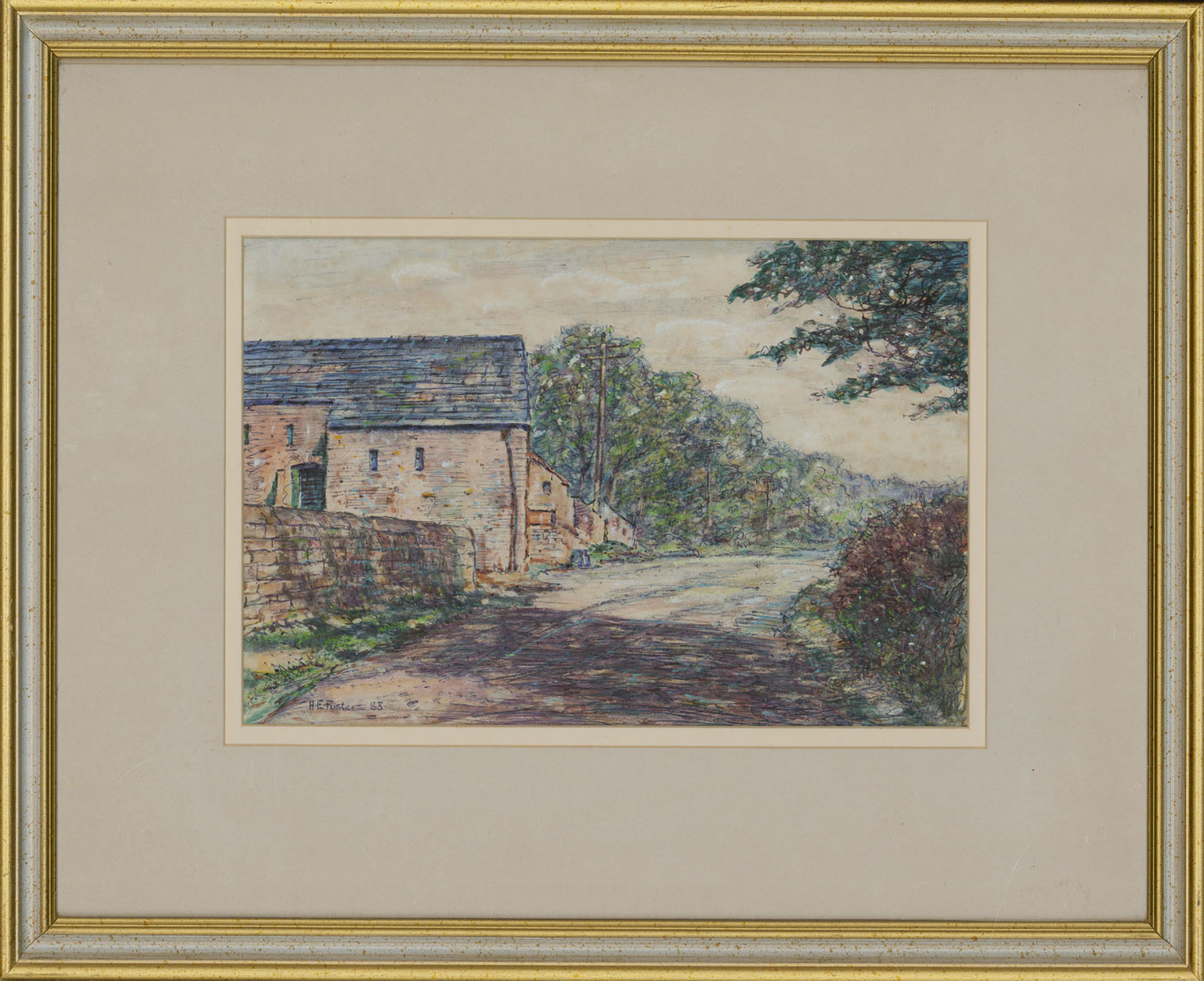 Henry E. Foster (1921-2010) - Framed 1985 Watercolour, Quermore ...