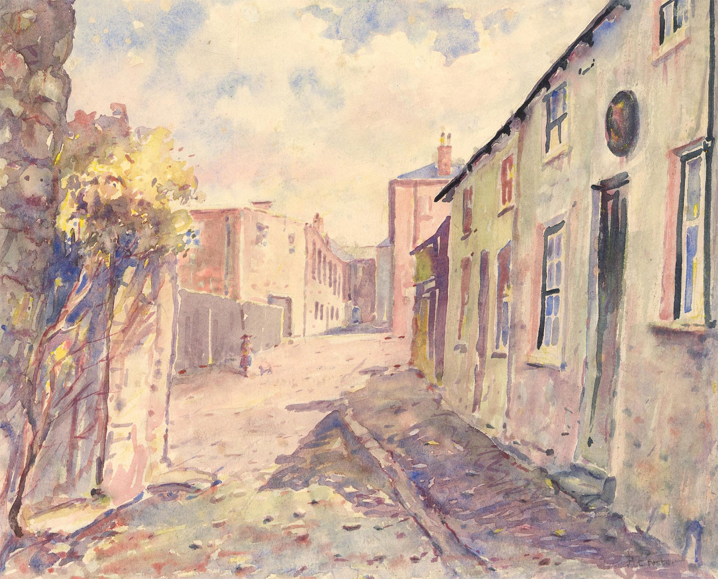 Henry E. Foster (1921-2010) - 20th Century Watercolour, Old Houses ...