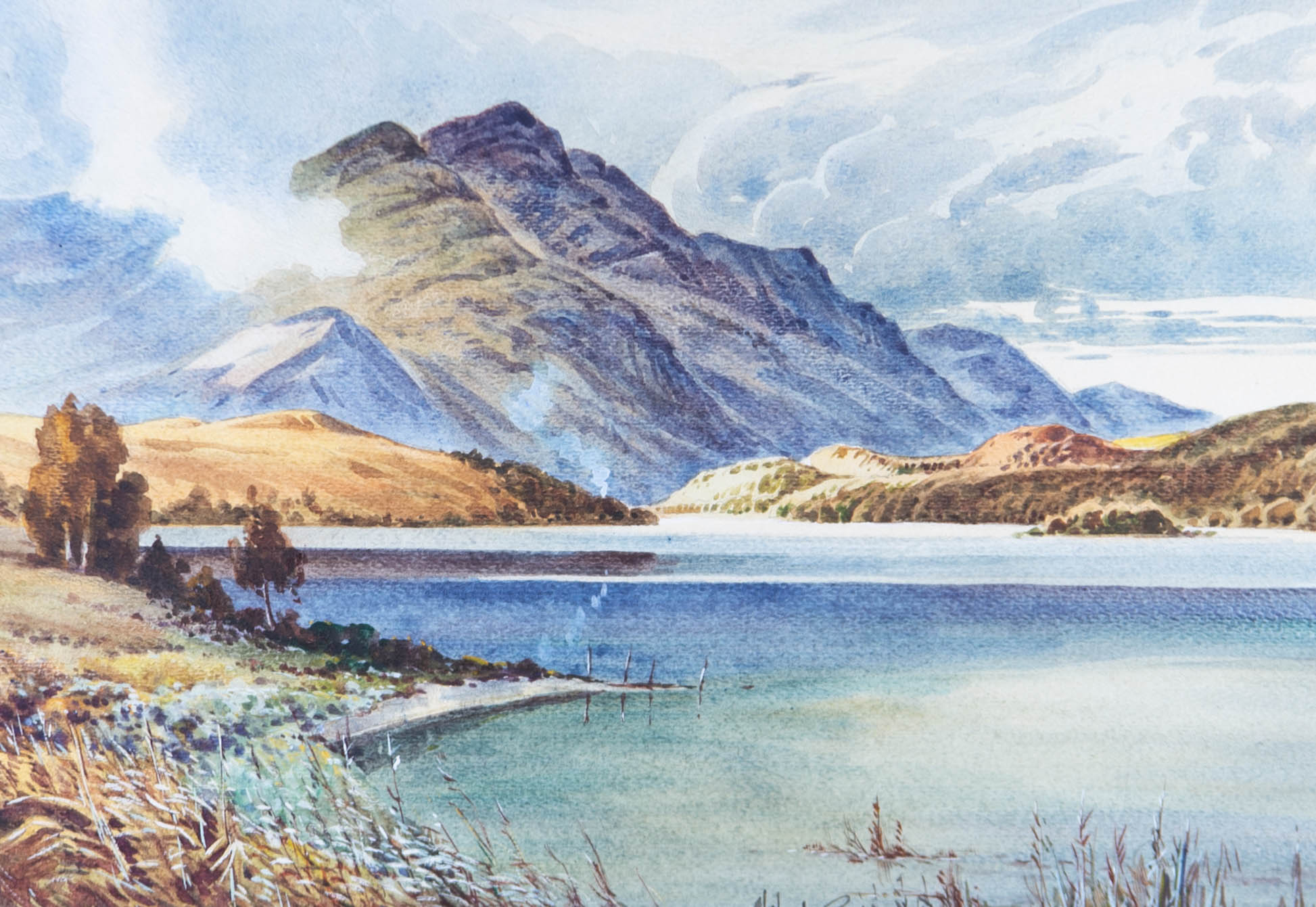 Herbert Henry Hughes Richardson (1882-1964) - Watercolour, Ben Venue by ...