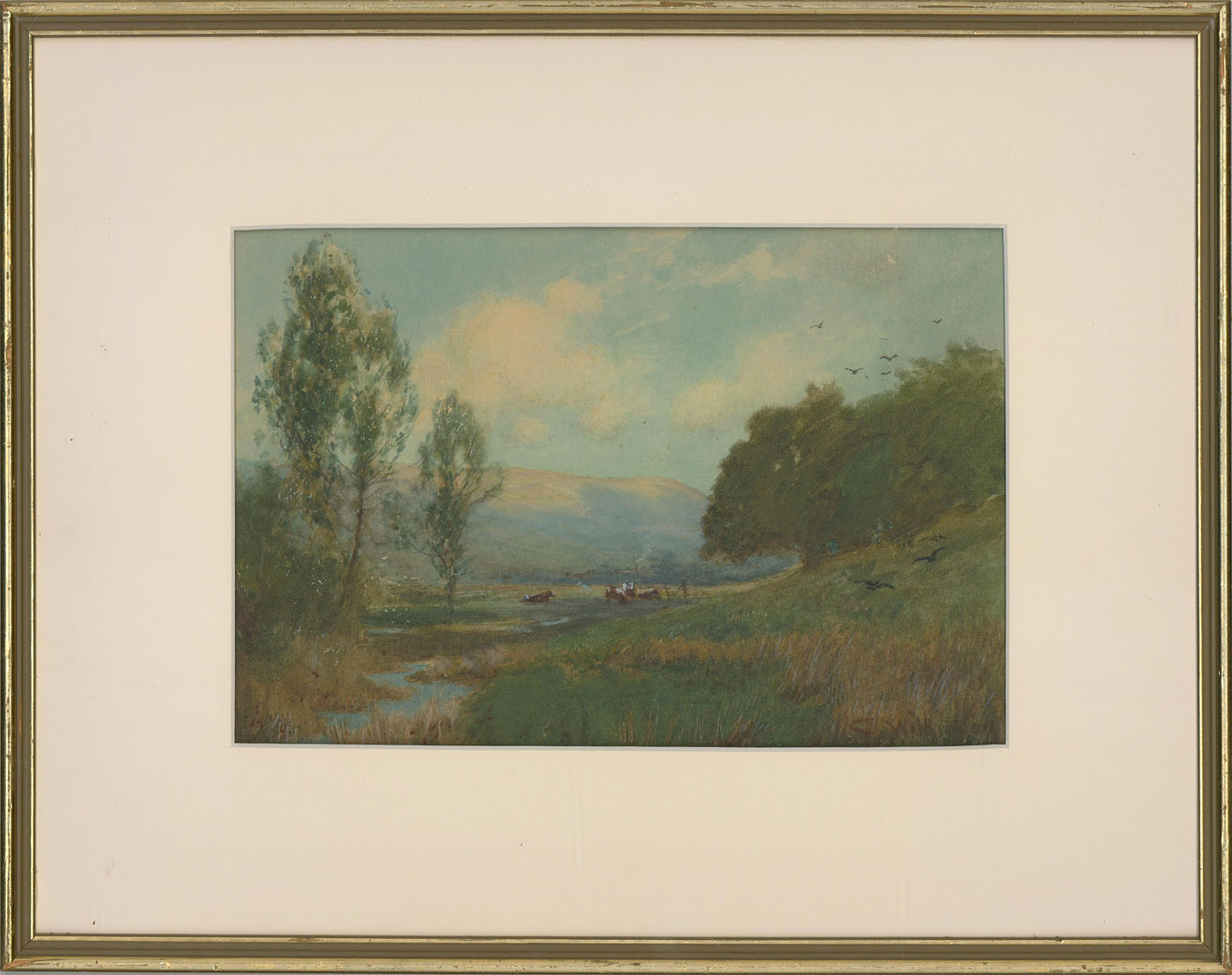 Charles Alexander Wilkinson (1862-1939) - Watercolour, Landscape with ...