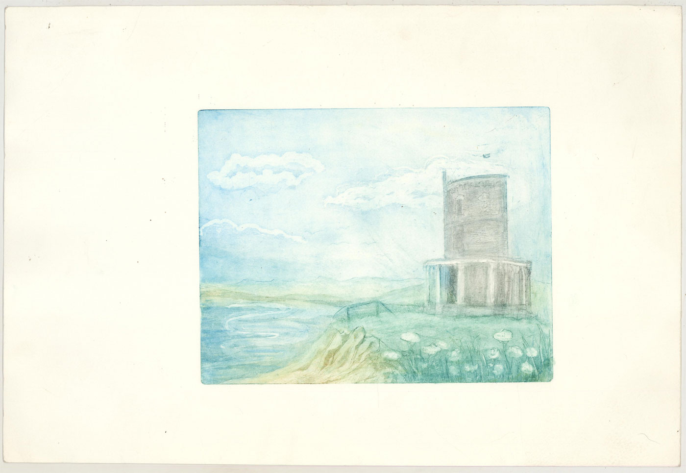 Margaret Estelle Zelda Levinson - 20th Century Etching, Clavell Tower ...