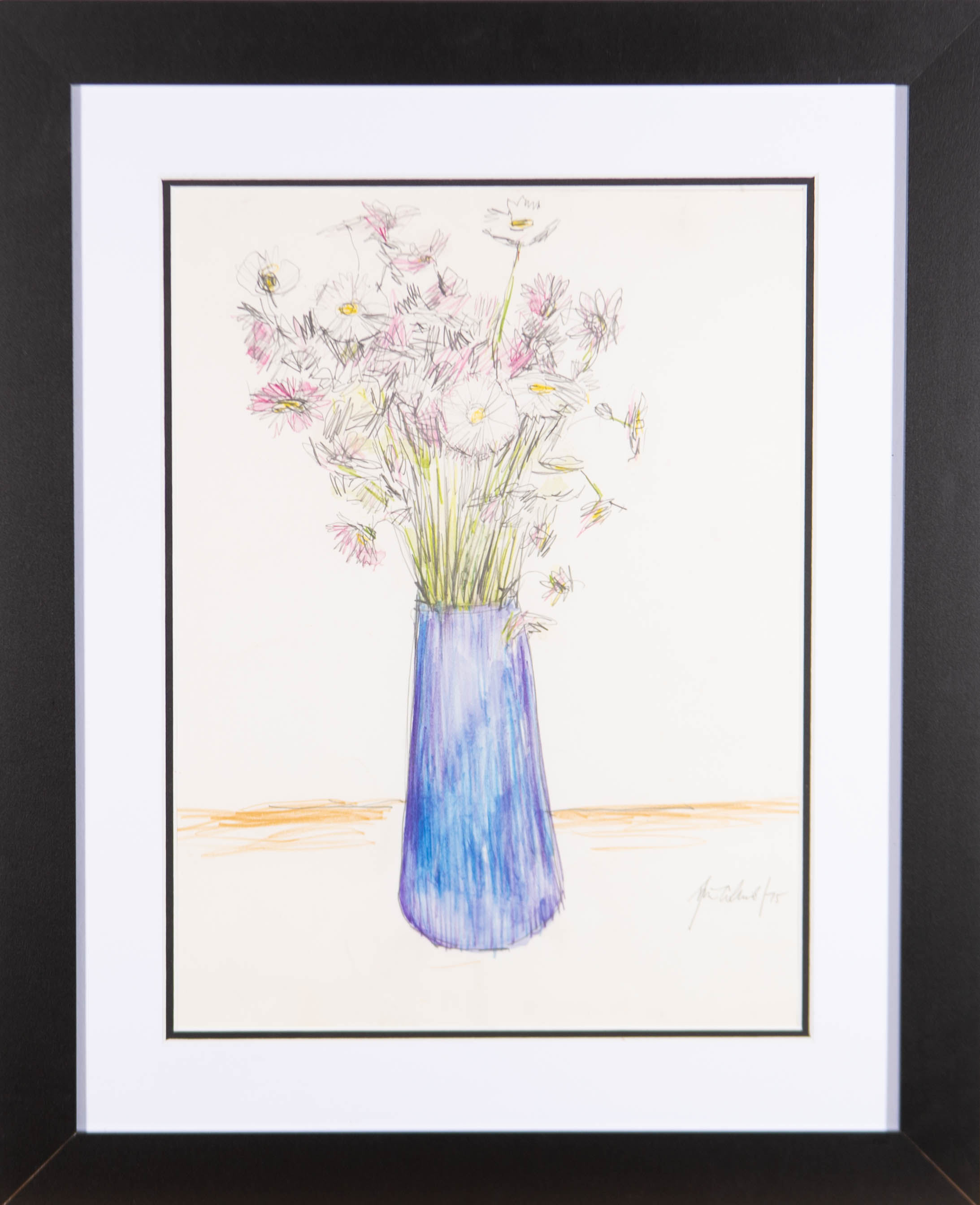 Peter Collins ARCA - 1975 Watercolour, Daisy Bouquet von Peter Collins ...