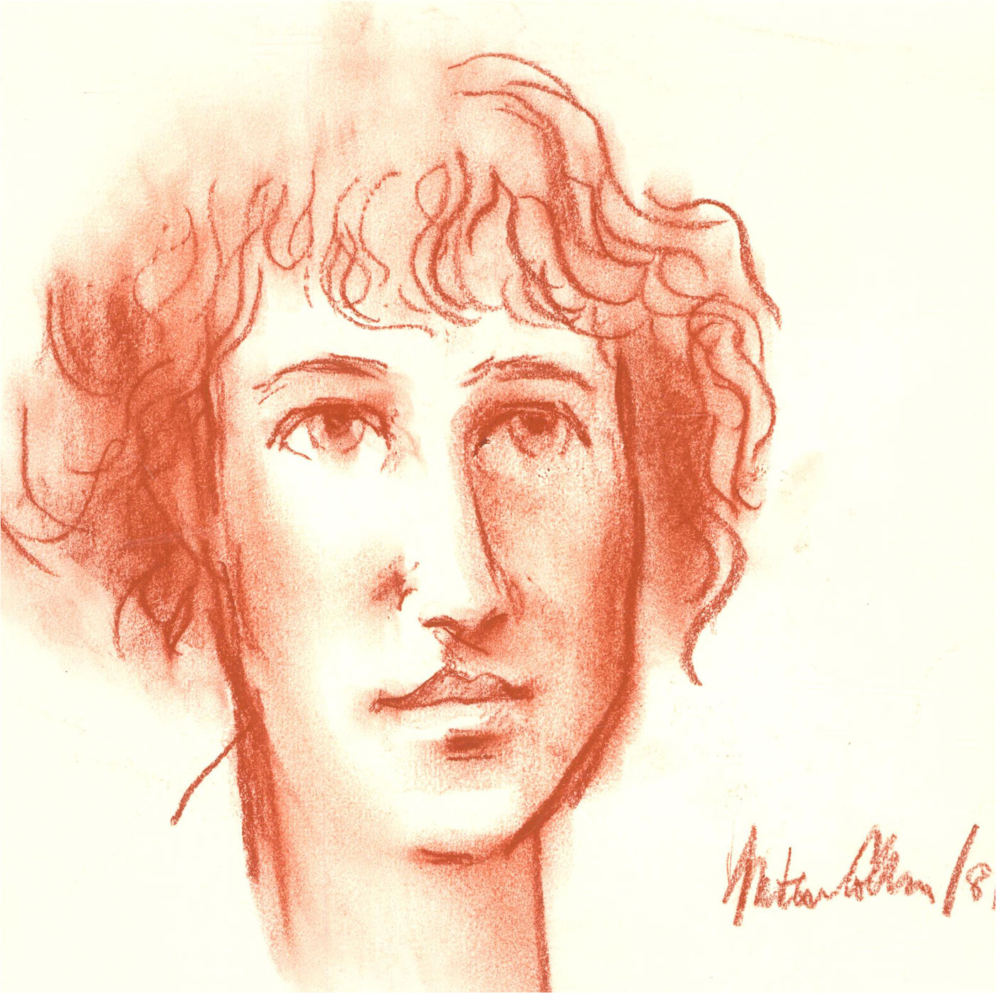 Peter Collins ARCA - Signed 1981 Pastel, Terracotta Woman by Peter ...