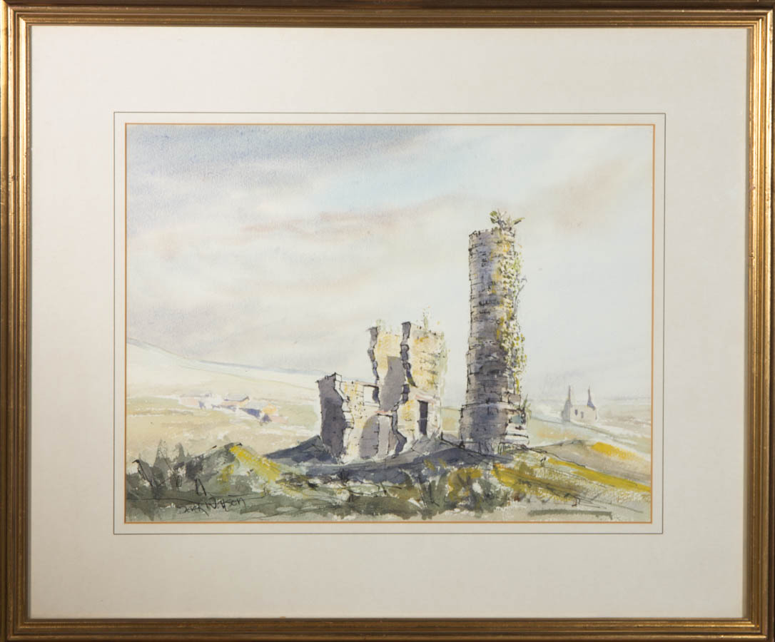 Derek Watson - 20th Century Watercolour, Ruins von Derek Watson: Signed ...