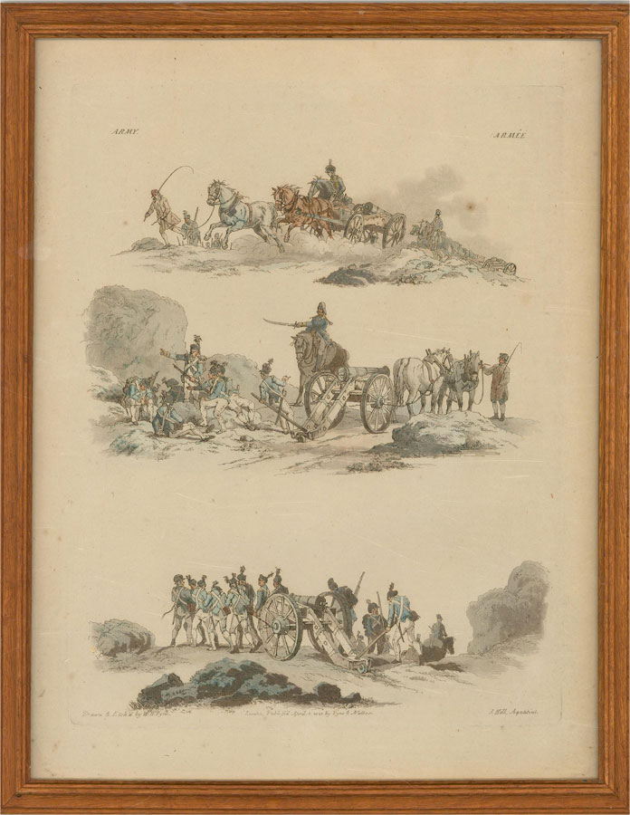 William Henry Pyne (1769-1843) - 1892 Etching, The Army by William ...