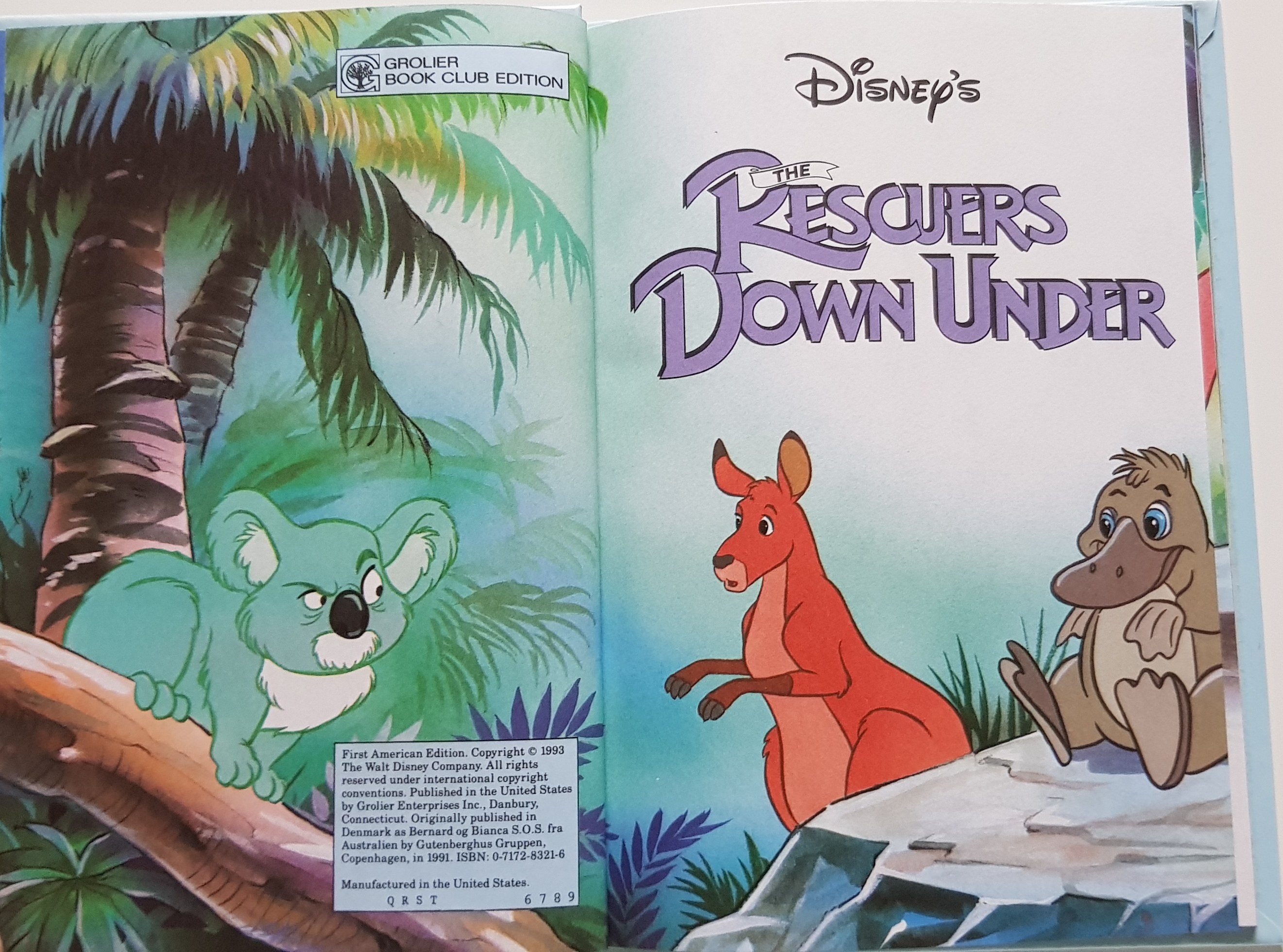 The Rescuers Down Under by Disney, Walt: Very Good Hardcover (1993) 1st ...