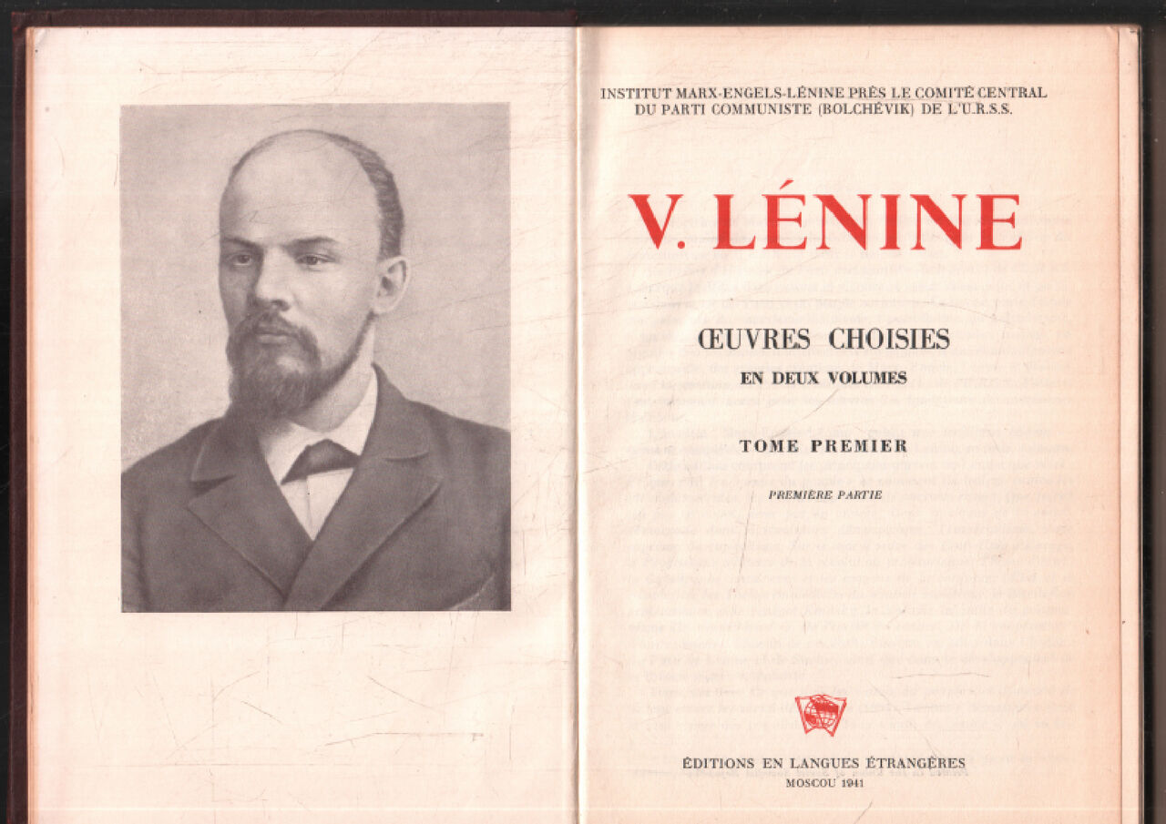 Lénine : oeuvres choisies ( édition de 1941 tome 1 ) by Lénine: (1941) | librairie philippe arnaiz