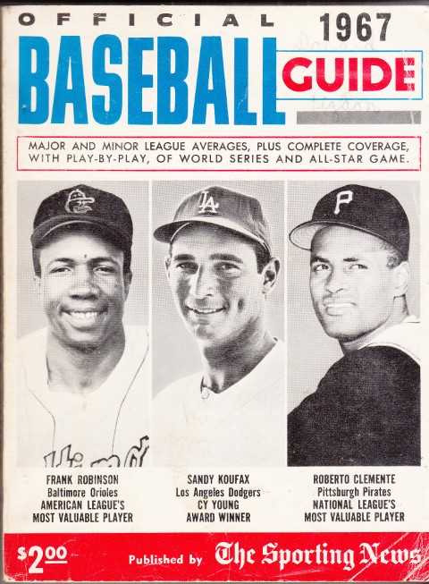 Official Baseball Guide for 1967 by Spink, C.C. Johnson, et al, eds ...