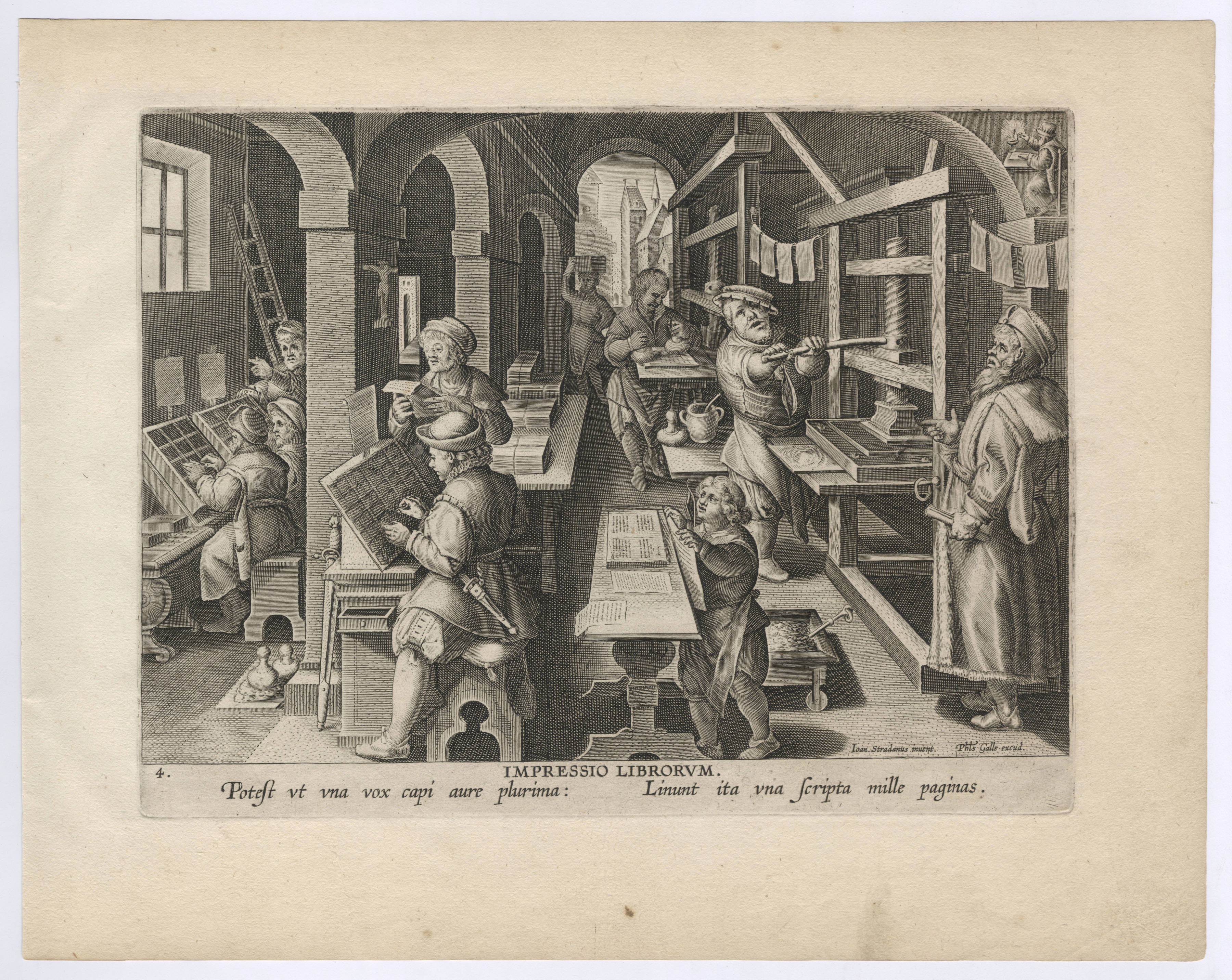 IMPRESSIO LIBRORUM by STRADANUS, Johannes: (1588) 1st Edition Art ...