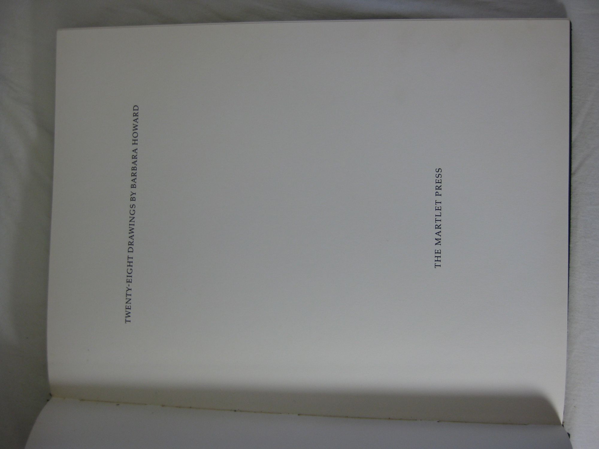 TWENTY-EIGHT DRAWINGS BY BARBARA HOWARD Limited Edition, Sign by Artist ...