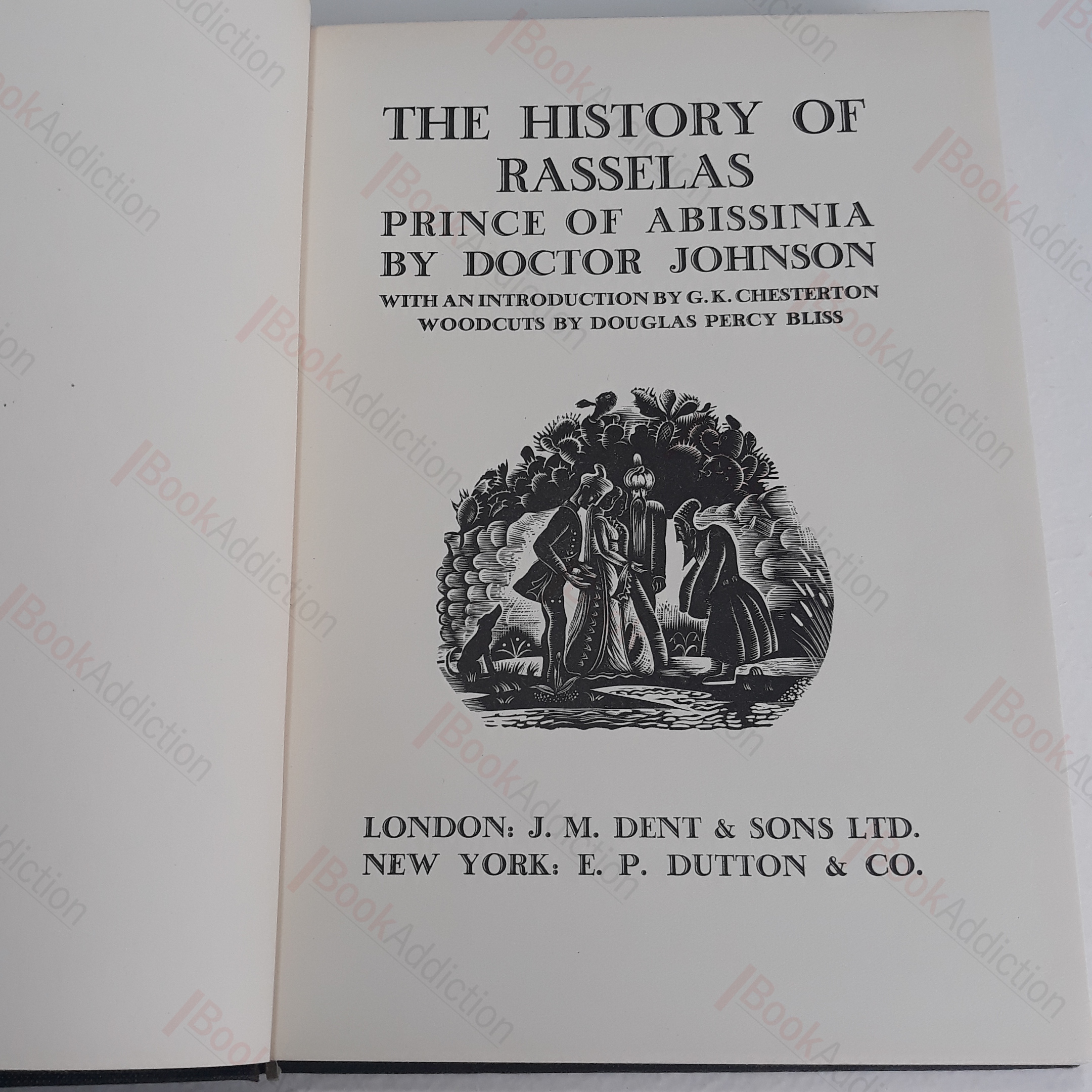 The History of Rasselas, Prince of Abissinia by Johnson, Dr; Chesterton ...