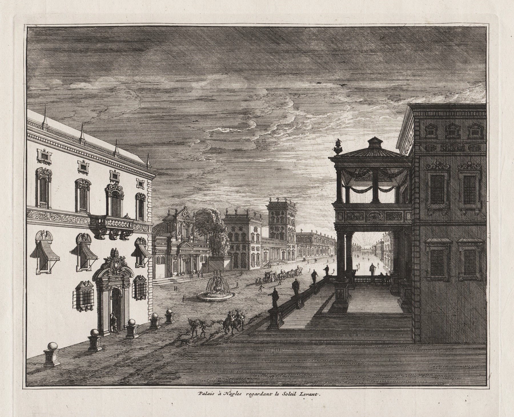 "Palais a Naples regardant le Soleil levant." - Napoli Naples Neapel ...