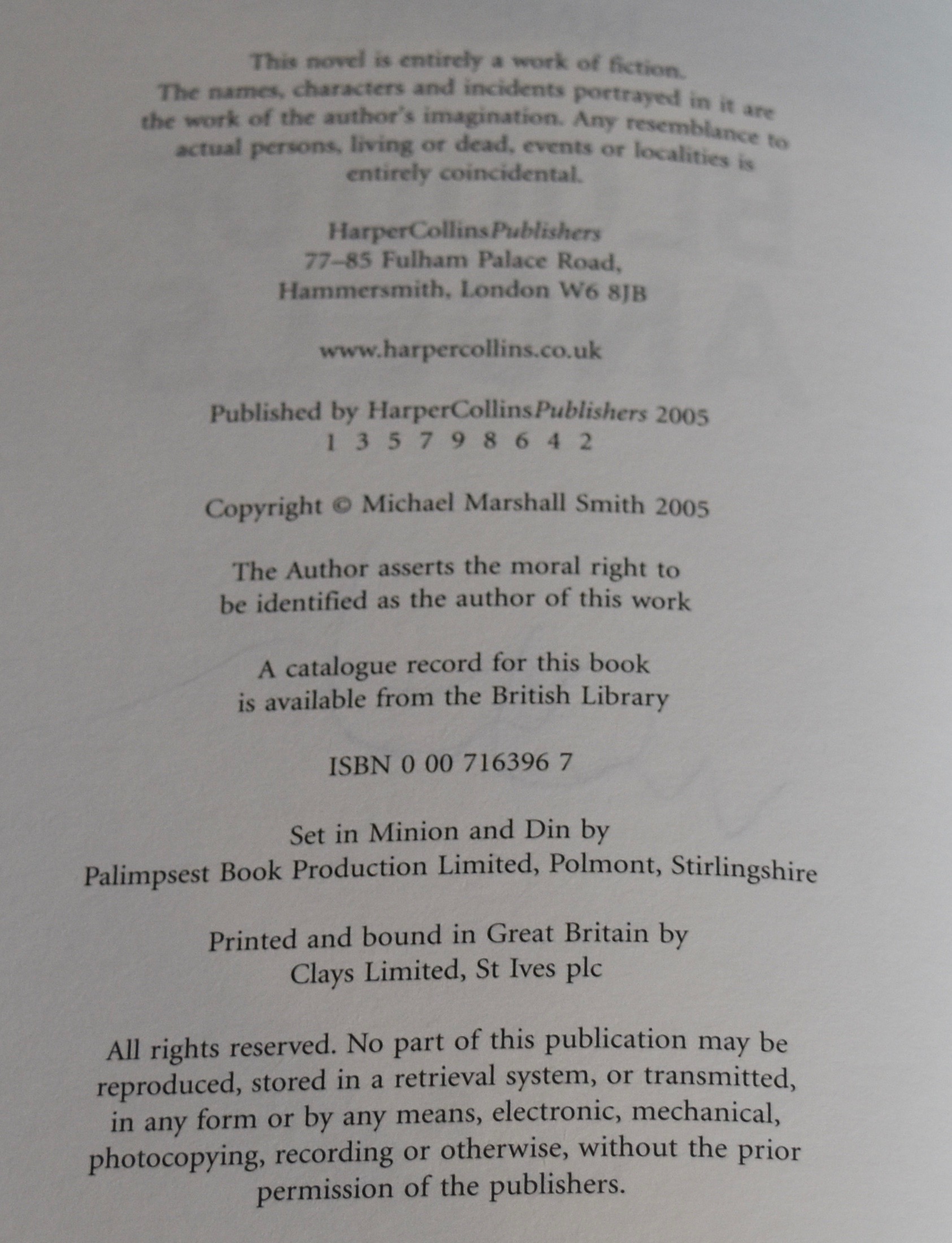 Blood of Angels (The Straw Men Trilogy, Book 3). First Printing. Signed by the Author. by ...