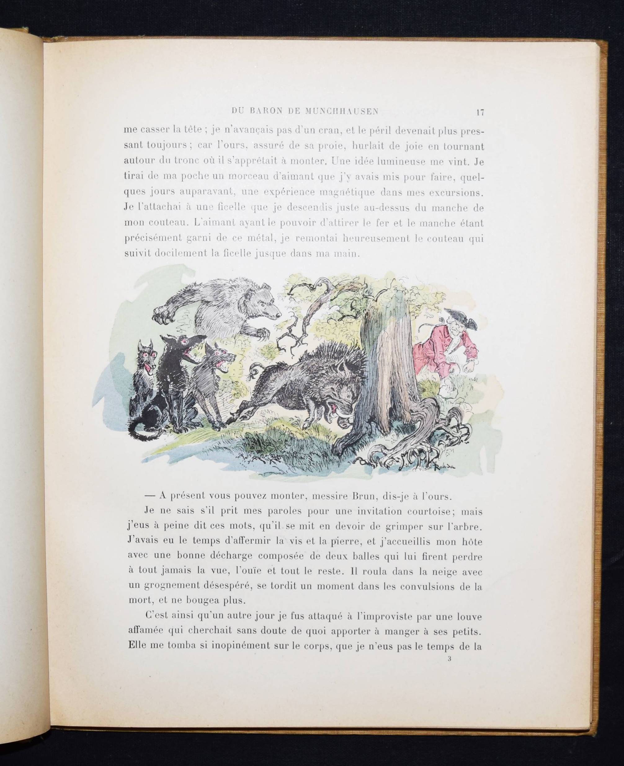 Histoire et Aventures du Baron de Munchhausen. Illustrations de A(lbert ...