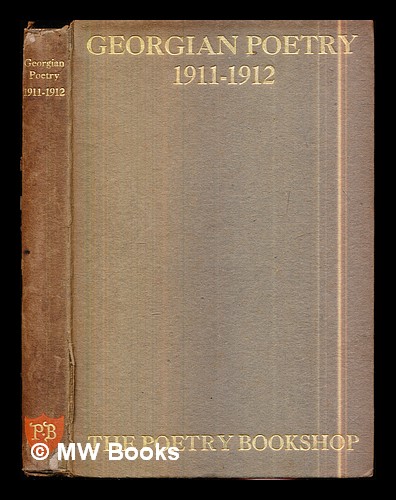 Georgian poetry, 1911-1912 by Abercrombie, L: (1920) First Edition ...