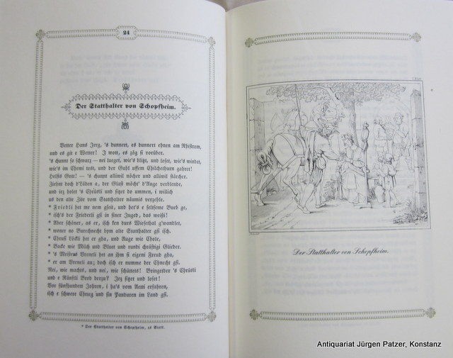 Siebenundzwanzig Umrisse zu J. P. Hebel's allemannischen Gedichten. Mit ...