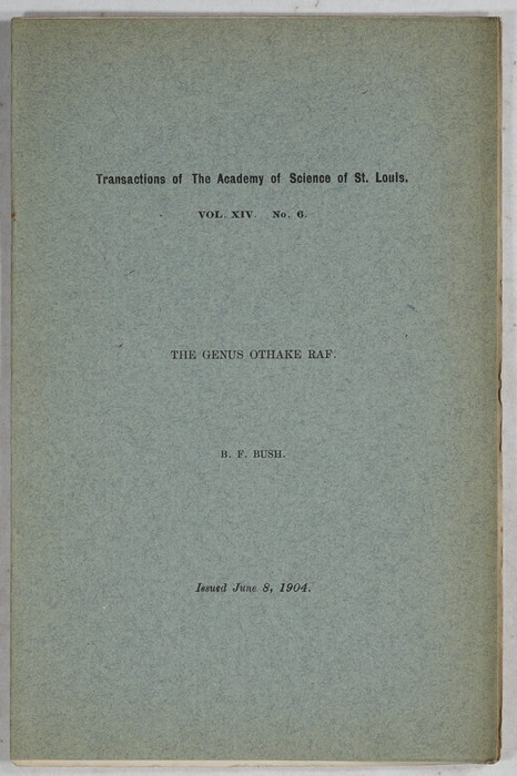 The Genus Othake Raf. von Bush, Benjamin Franklin: (1904) | Antiq. F.-D ...