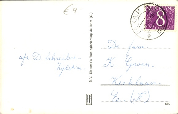 Ansichtskarte / Postkarte De Krim Overijssel, Ortspartie: Manuskript ... Ansichtskarte / Postkarte De Krim Overijssel, Ortspartie: Manuskript ...