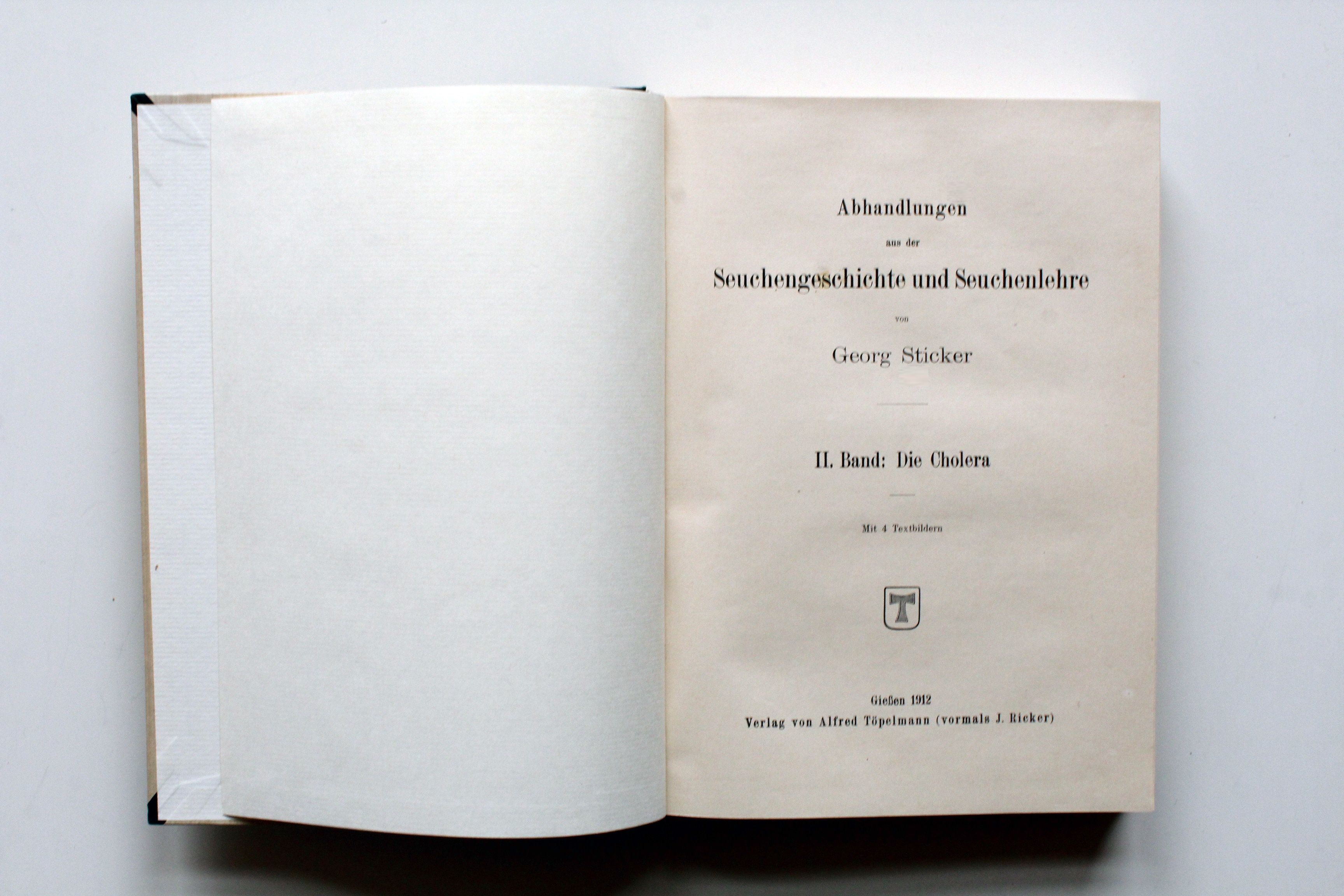 Abhandlungen aus der Seuchengeschichte und Seuchenlehre. II. Band: Die ...