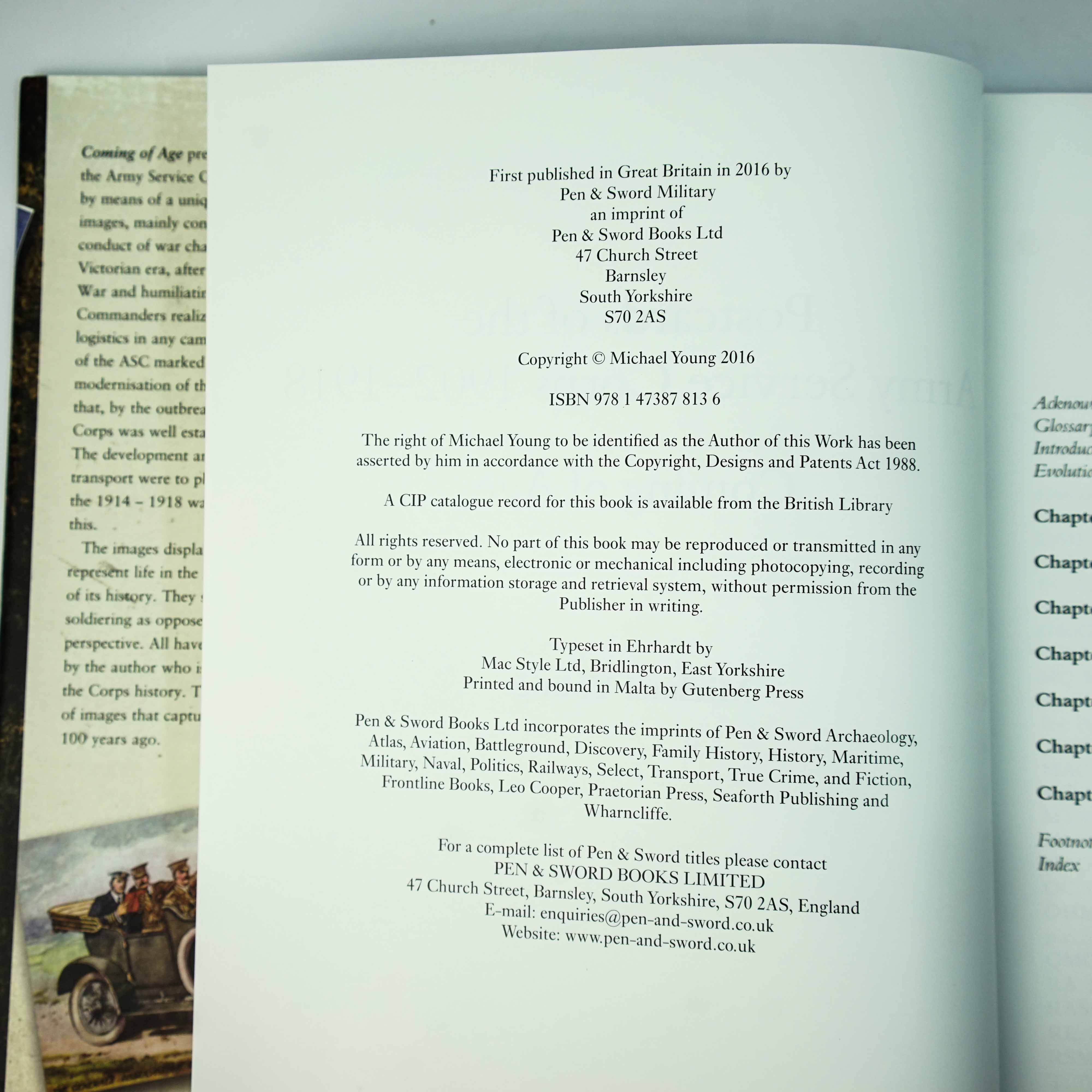 Postcard Of The Army Service Corps 1902-1918 Coming Of Age by YOUNG ...