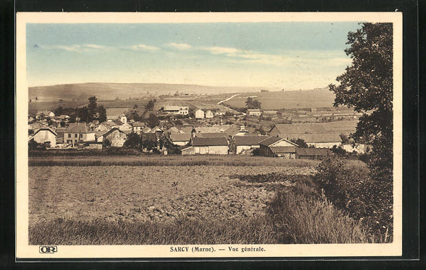 Carte postale Sarcy, Vue générale: Manuskript / Papierantiquität ...