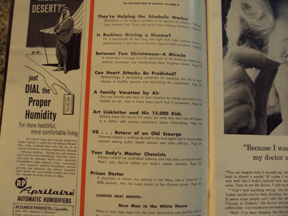 Today's Health Dec 1960 Return Of VD (Just Say No): (1960) Magazine ...