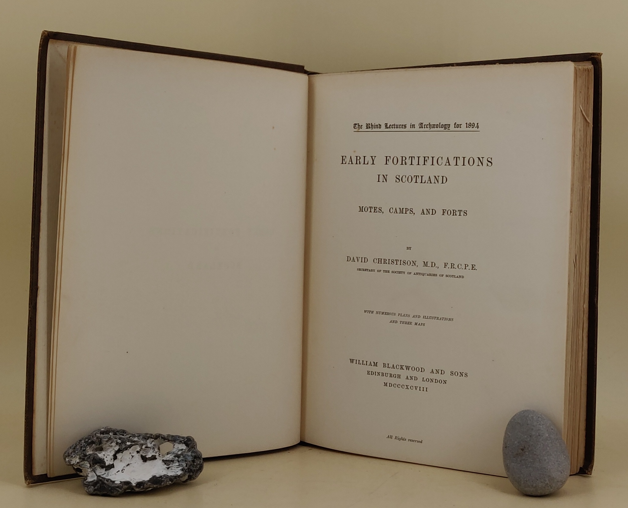 Early Fortifications in Scotland. Motes, Camps, and Forts by Christison ...