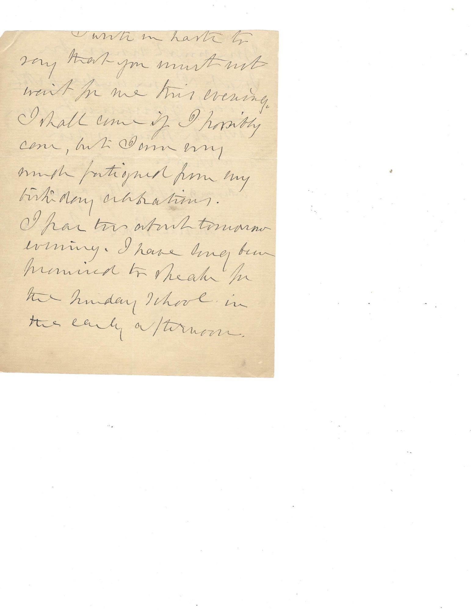Suffragist, Julia Ward Howe Autograph Letter Signed "I am under ...