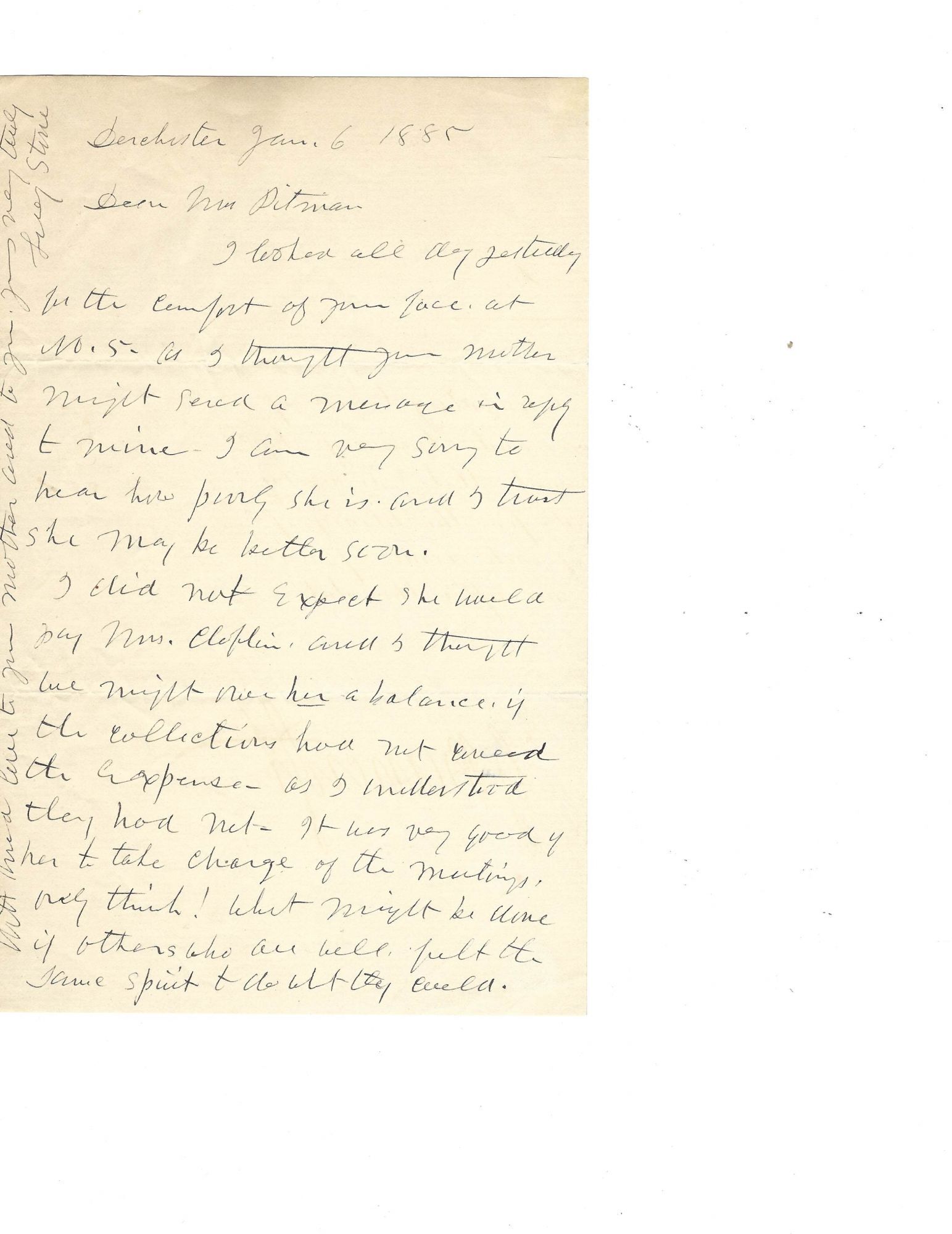 Lucy Stone Autograph Letter Signed on the spirit needed from ...