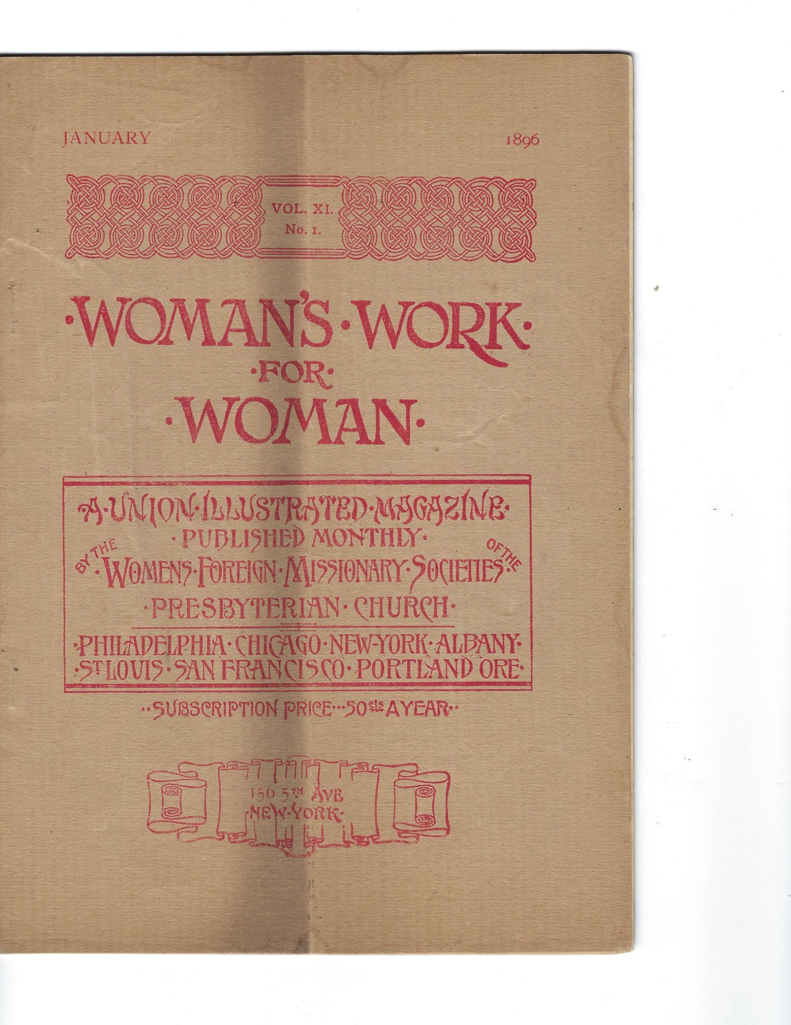 Very Rare "Woman's Work for Women," 1896 by [Women's History ...