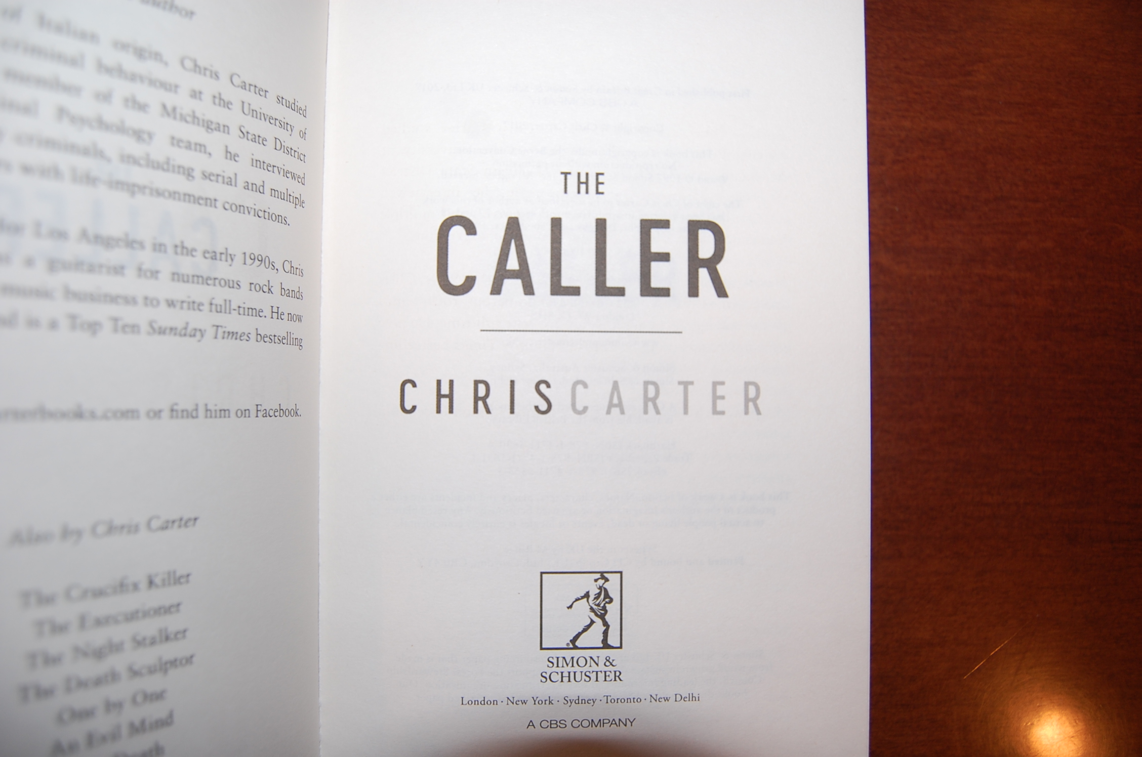 The Caller by Chris Carter: Fine Hardcover (2017) 1st Edition ...
