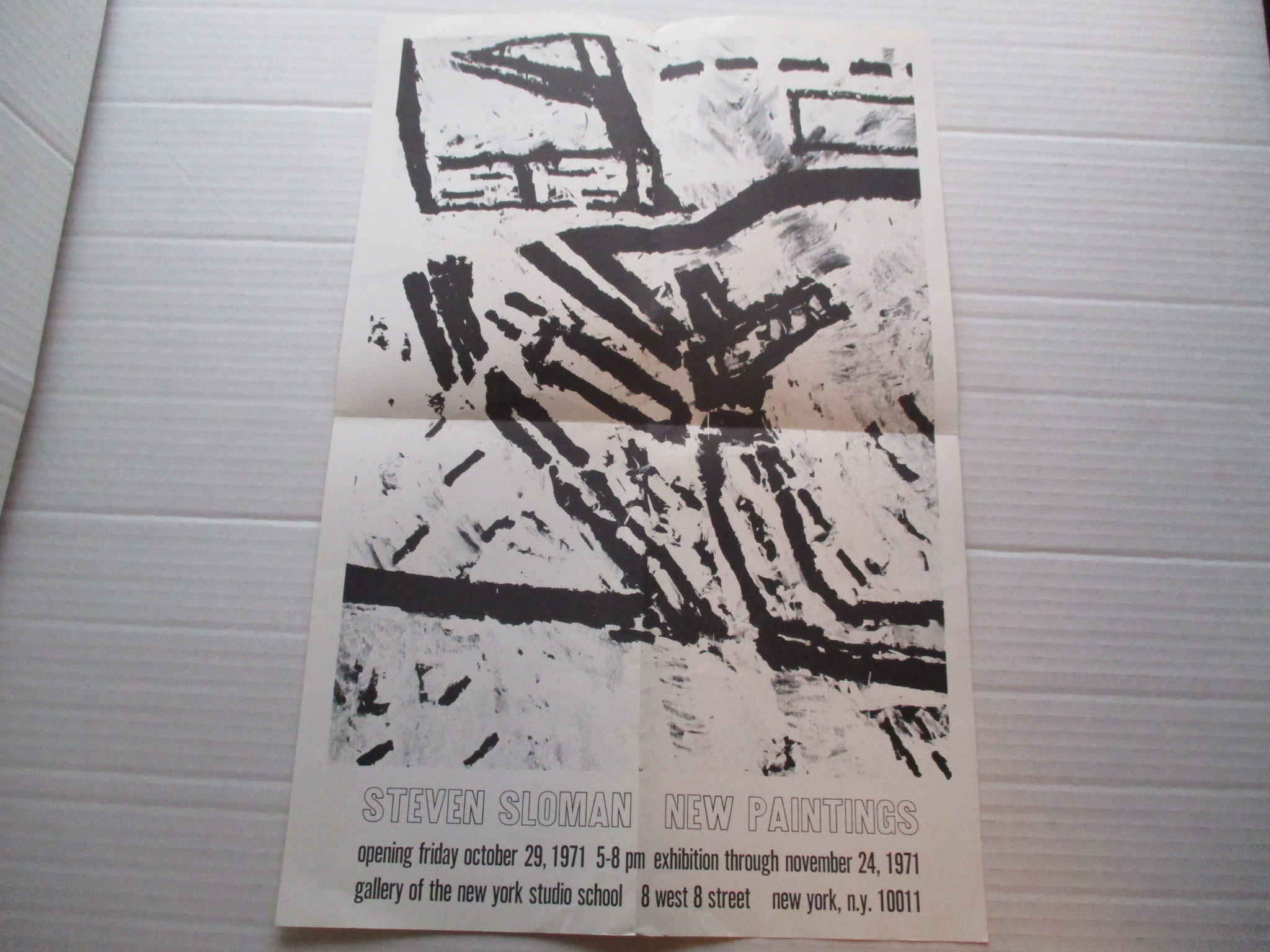 Steven Sloman New Paintings Gallery of the New York Studio School 1971 ...