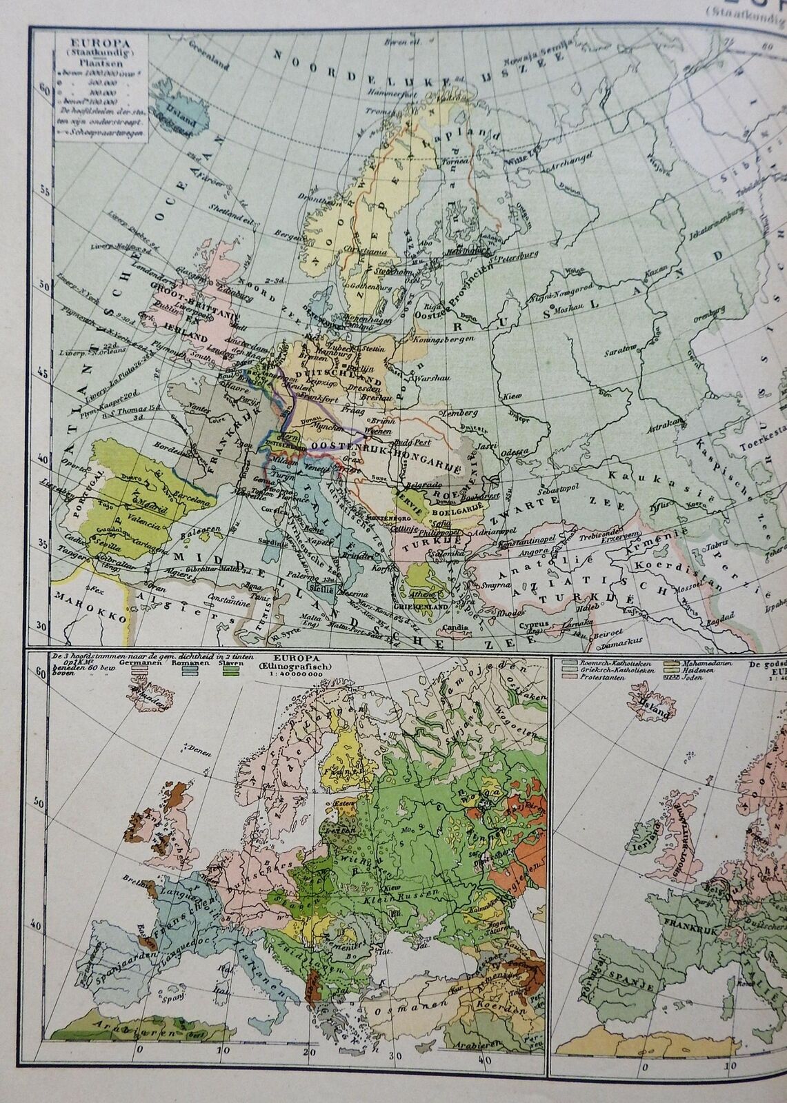 Europe in the Belle poque Population Religion Ethnography Language 1893 ...