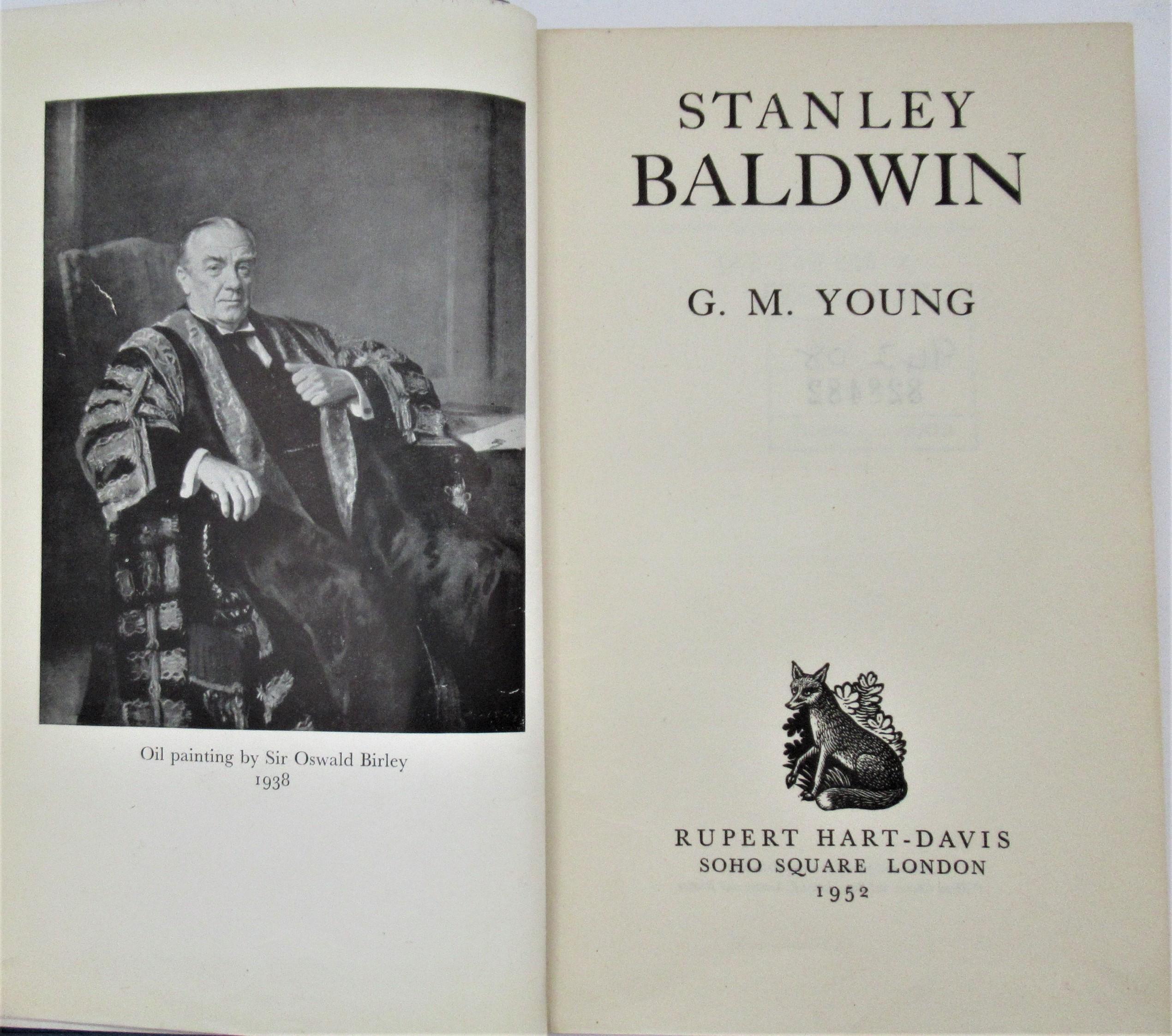 Stanley Baldwin de G M Young: Very Good Hardcover (1952) 1st Edition ...