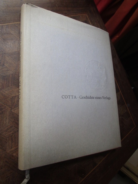 COTTA - Geschichte eines Verlages (1659 - 1959) (WIDMUNG) by Lohrer ...