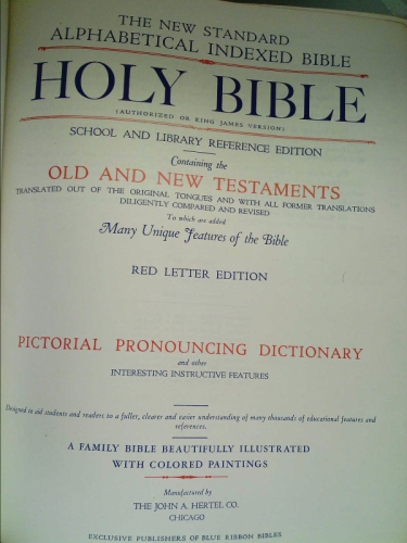 The New Standard Alphabetical Indexed Bible: Holy Bible (Authorized or ...