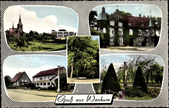 Ansichtskarte / Postkarte Wankum Wachtendonk am Niederrhein, Kirche ...