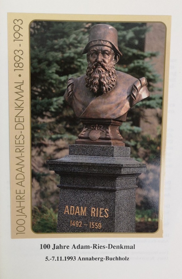 100 Jahre Adam-Ries Denkmal. Annaberg-Buchholz. Schriften des Adam-Ries ...