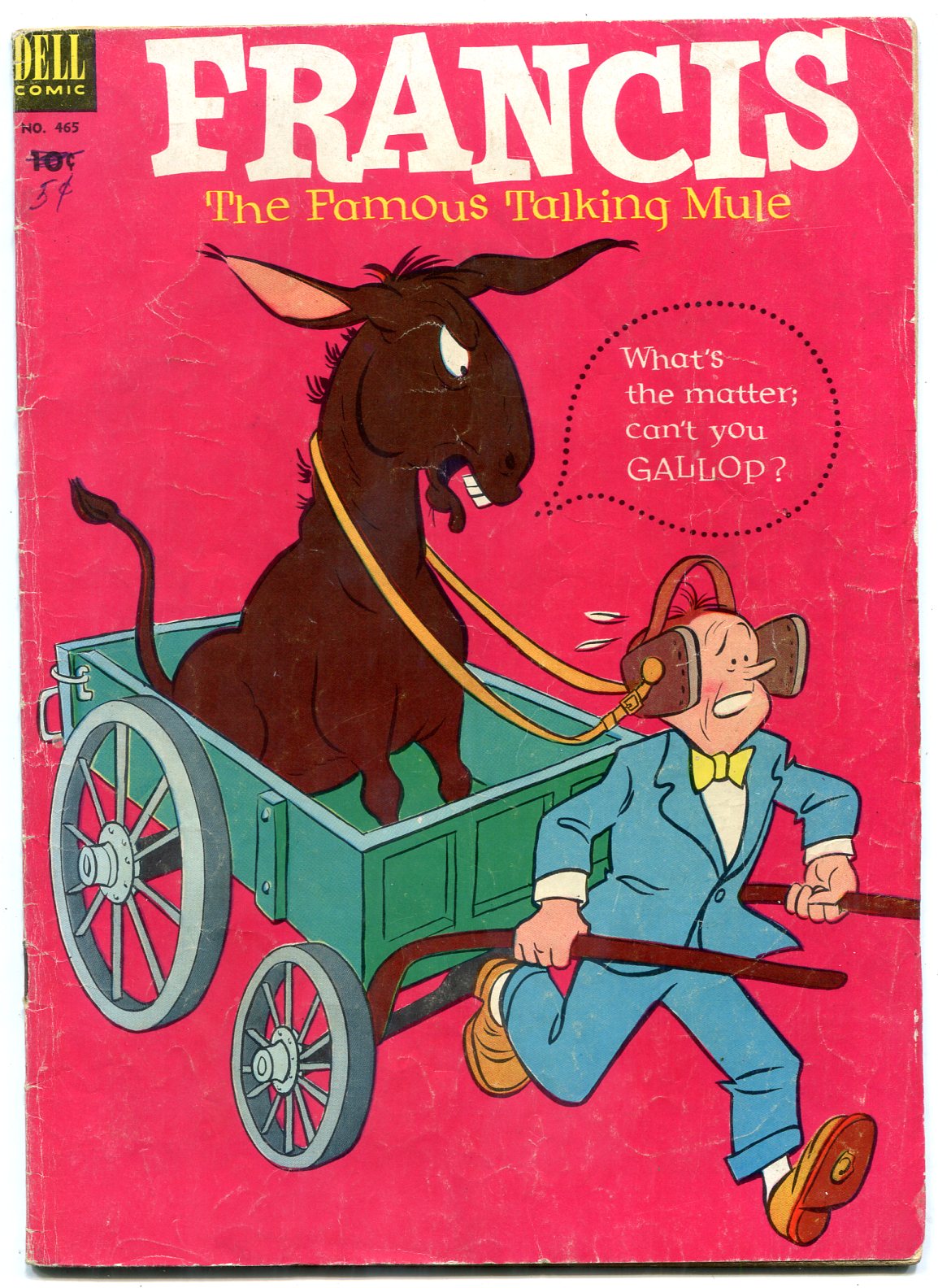 Francis the Famous Talking Mule- Four Color Comics #465 1953 VG: (1953) Comic | DTA Collectibles