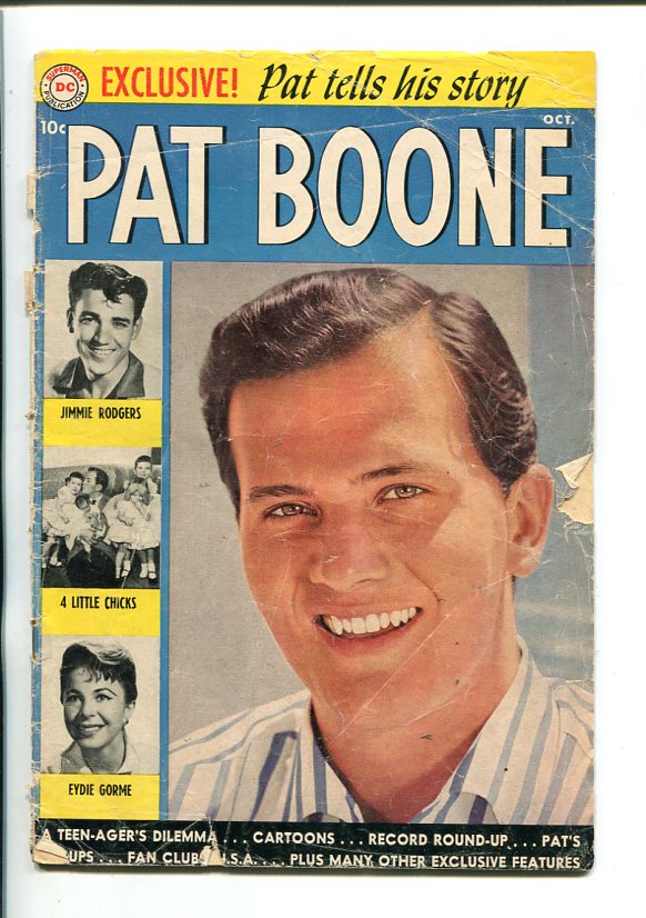 PAT BOONE-1959-DC-ORIGIN-JIMMY ROGERS-MORT DRUCKER-fr: (1959) Comic ...