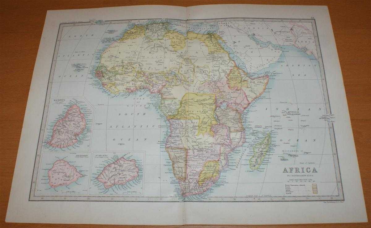 Map of Africa - Sheet 53 disbound from the 1890 'The Library Reference ...