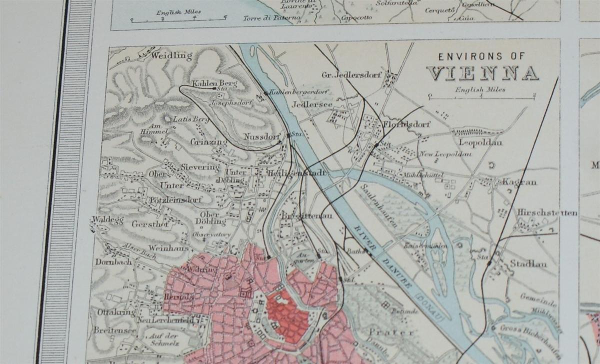 Plans of European Towns; London, Paris, Vienna, St. Petersburg, Berlin ...