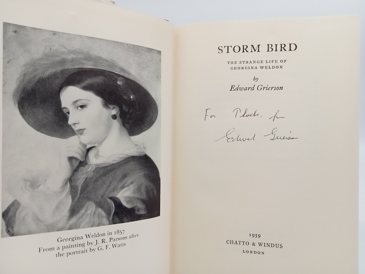 Storm Bird: The Strange Life of Georgina Weldon. by Edward Grierson ...