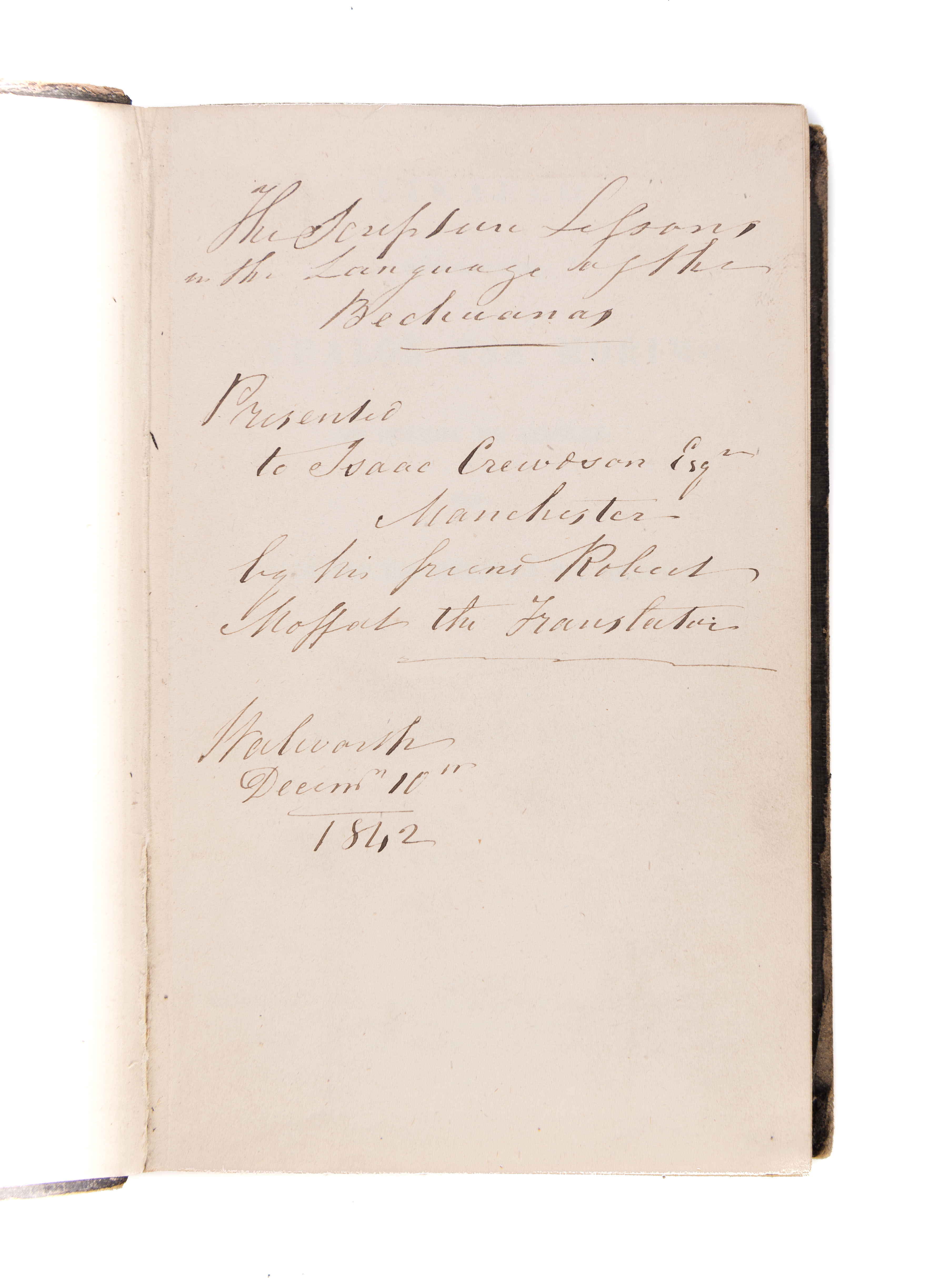 [The scripture lesson in the language of the Bechuana.] Likaelo tse el ...