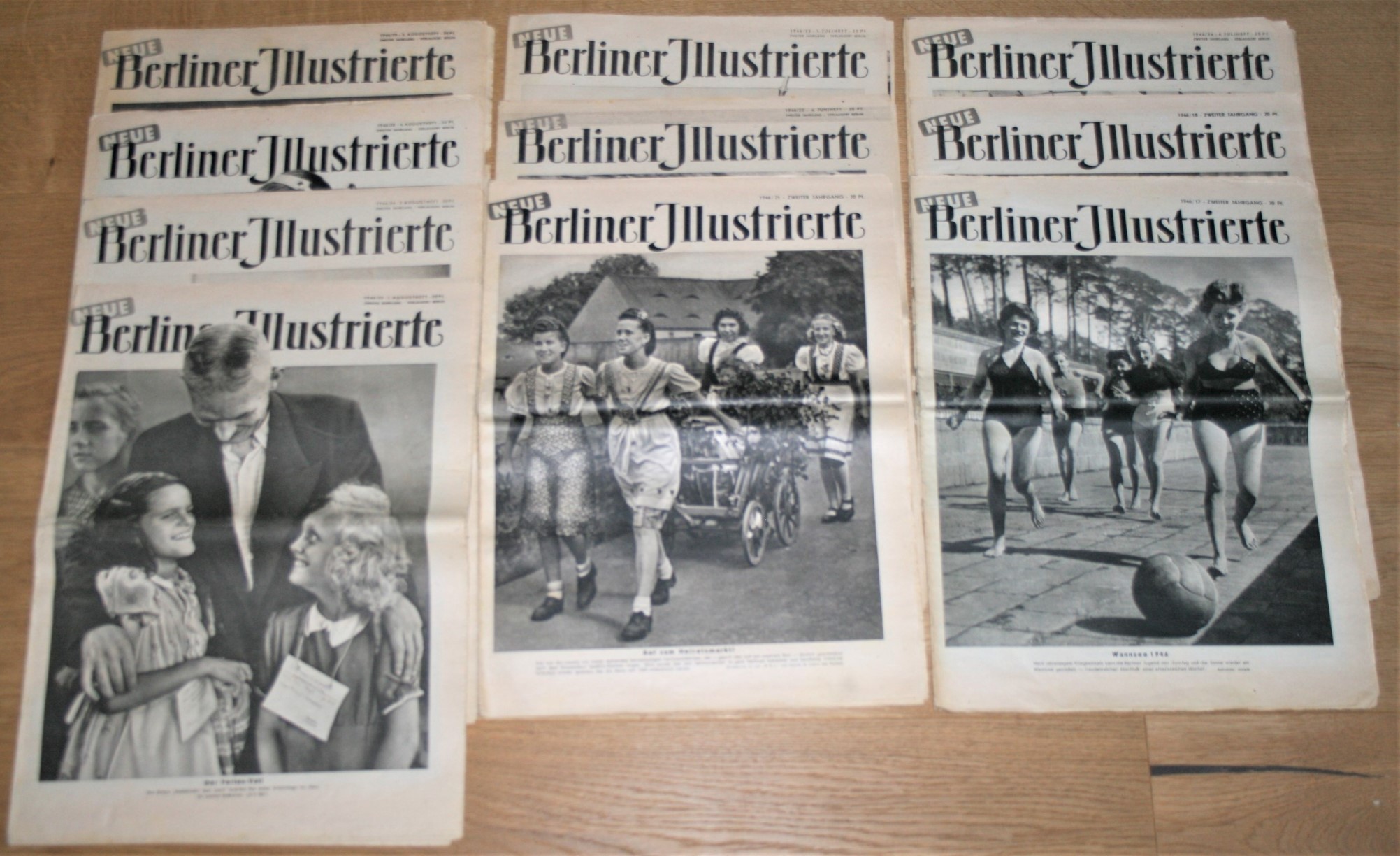 10 Ausgaben NEUE BERLINER ILLUSTRIERTE. Zweiter Jahrgang 1946. Heft 17 ...